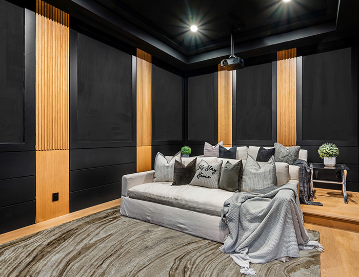 10 Luxury Home Theater Design Ideas with Rugs & Décor