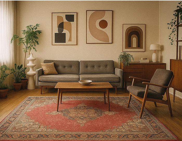 Vintage Rugs: The Easiest Way to Get Chic Retro Room Decor