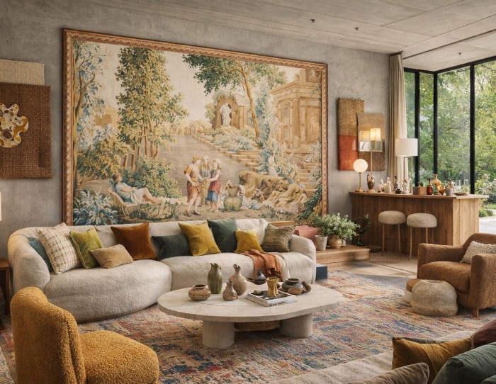 Top Trending Interior Trends: Texture, Tapestry & Wall Art