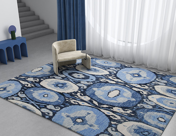 How to Style a Blue and White Living Room? Rugs & Décor Tips