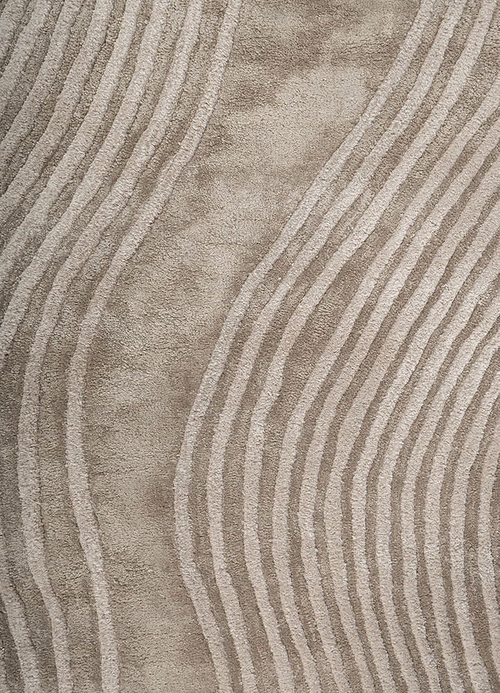 Infini Ivory Hand Tufted Wool Rugs - Tra-50313 - Jaipur Rugs FR