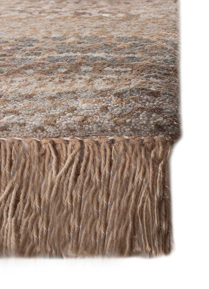 Manchaha Grey & Black Hand Knotted Wool & Bamboo Silk Rugs - Les-2523 ...