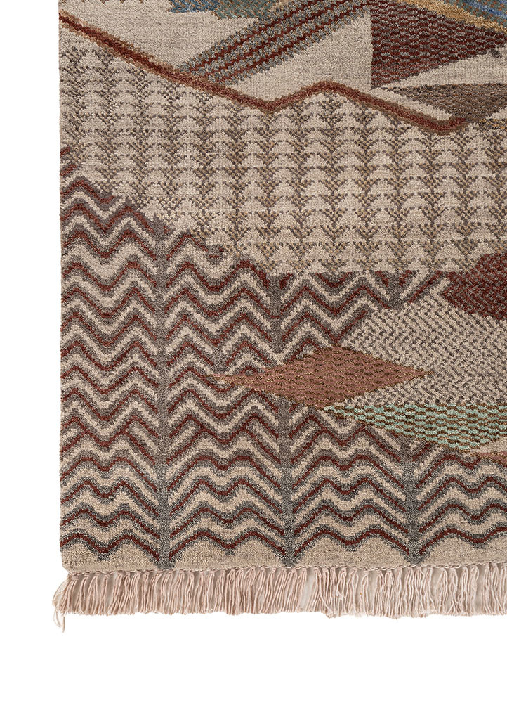 Manchaha Ivory Hand Knotted Wool & Bamboo Silk Rugs - Lev-797 - Jaipur ...