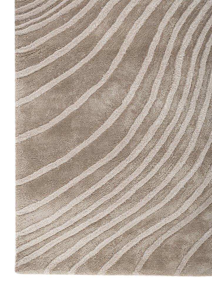 Infini Ivory Hand Tufted Wool Rugs - Tra-50313 - Jaipur Rugs FR