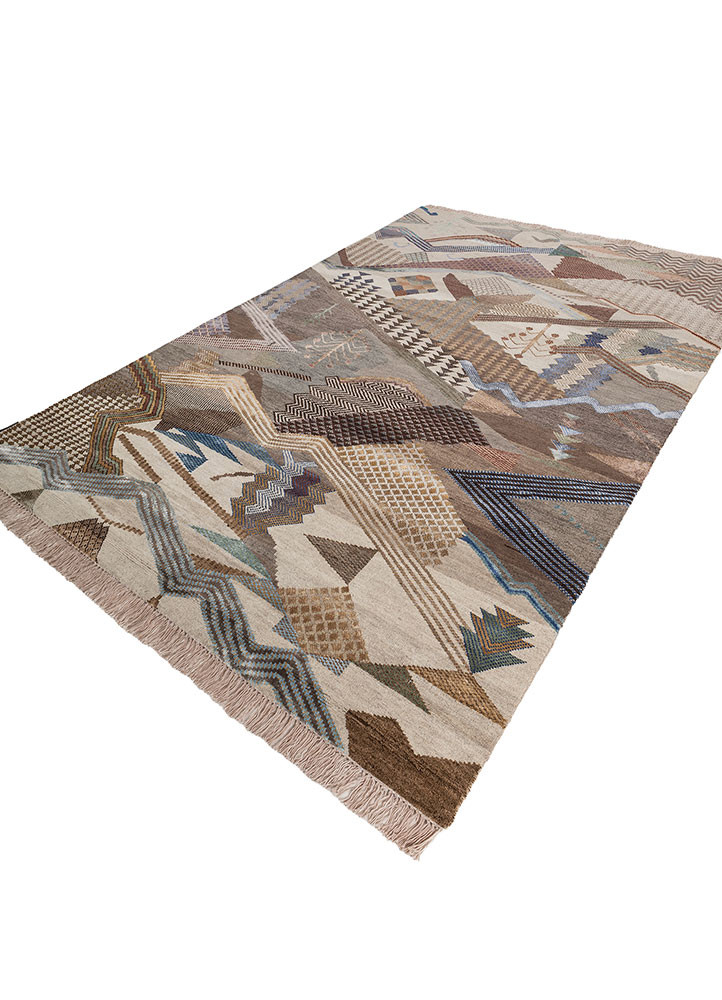 Manchaha Ivory Hand Knotted Wool & Bamboo Silk Rugs - Lev-797 - Jaipur ...