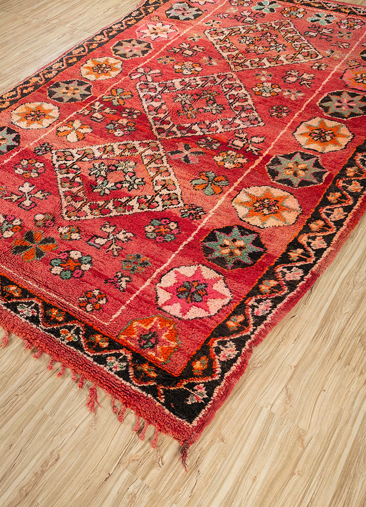 Nuray Red & Orange Hand Knotted Wool Rugs-Pae-4544-Jaipur Rugs AE