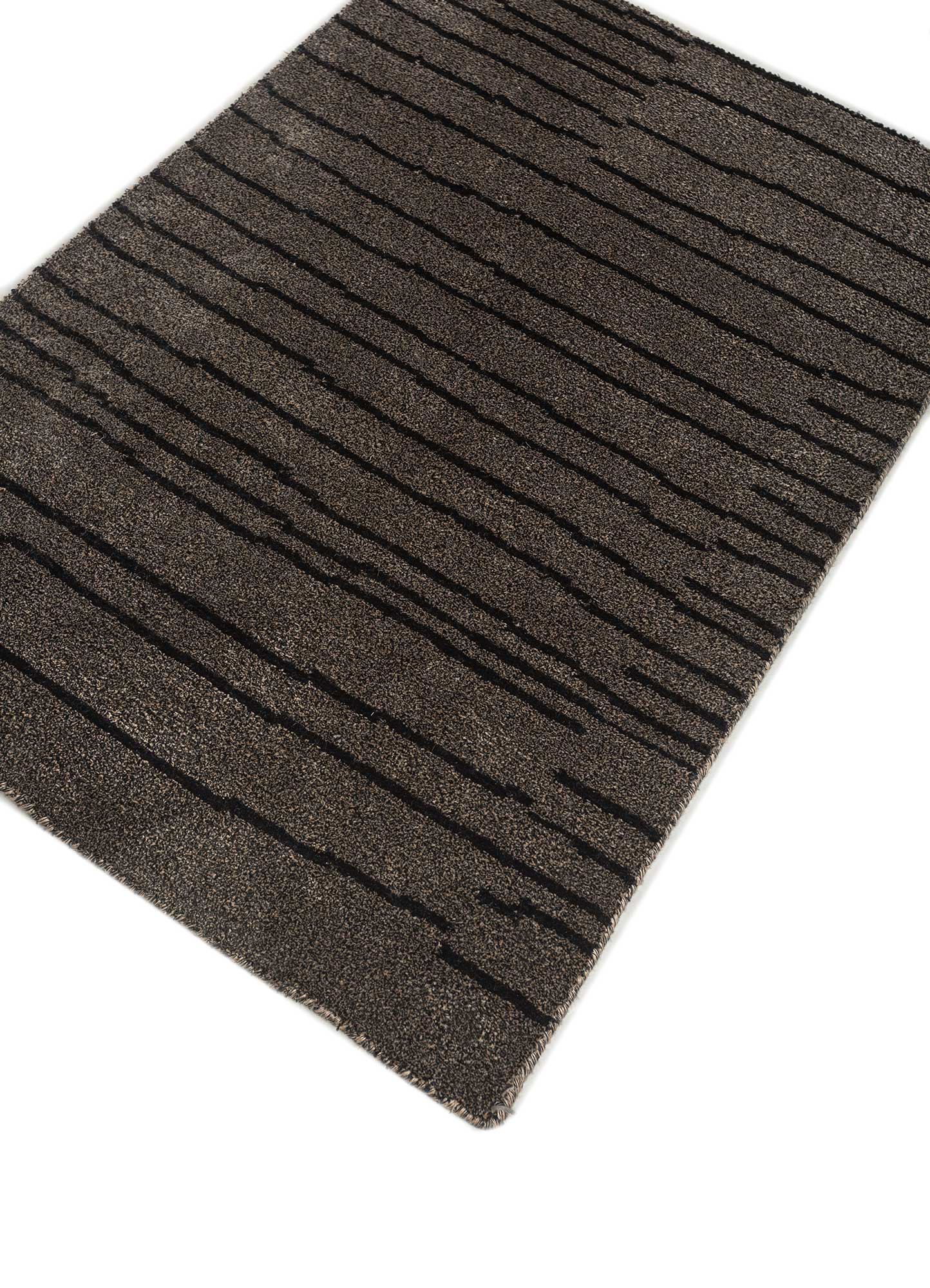 Aprezo Grey & Black Hand Knotted Acrylic Rugs-Aiar-3014-Jaipur Rugs IN