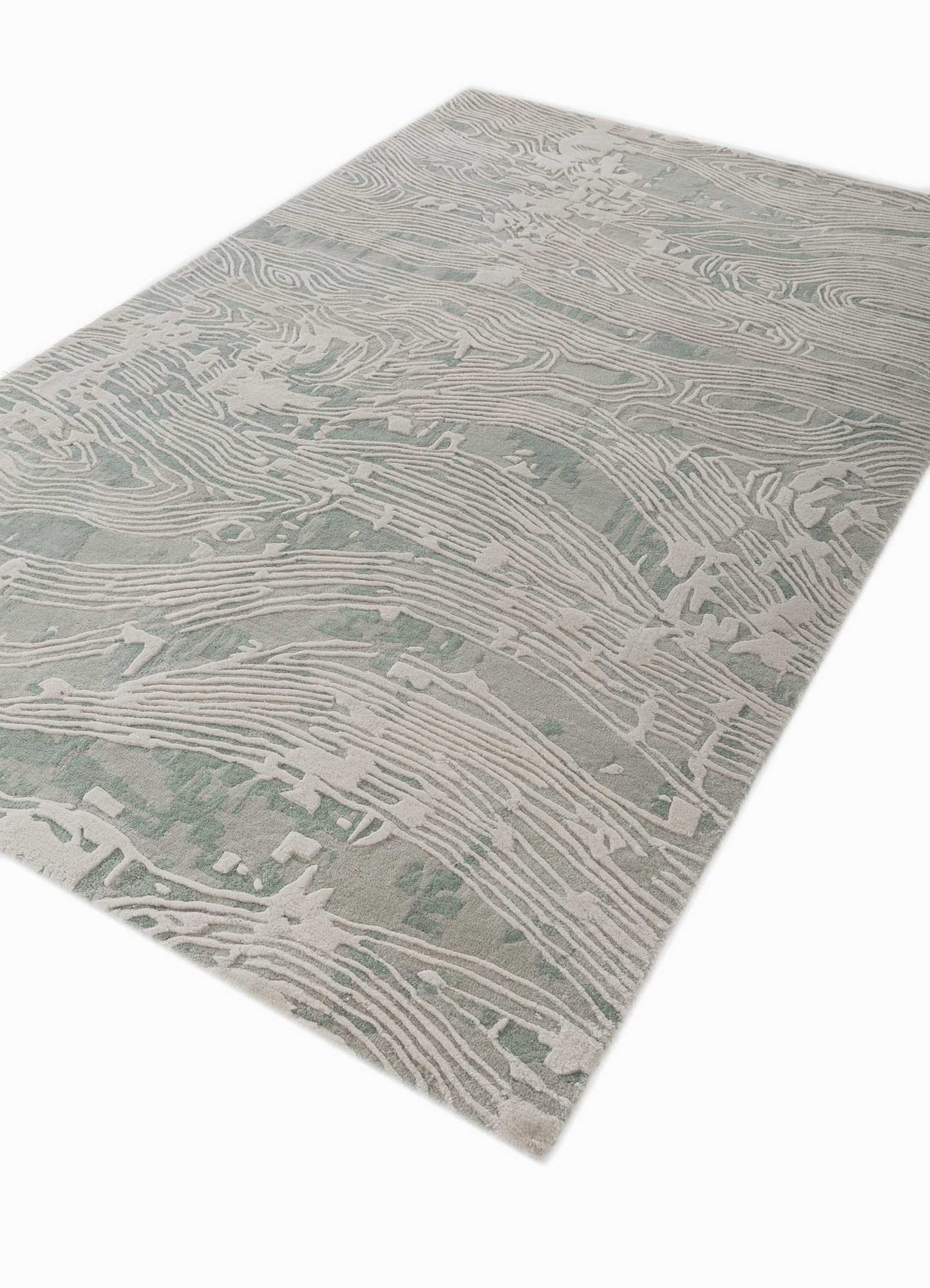 Wild Wanderlust Blue Hand Tufted Wool Rugs-Top-307-Jaipur Rugs AE