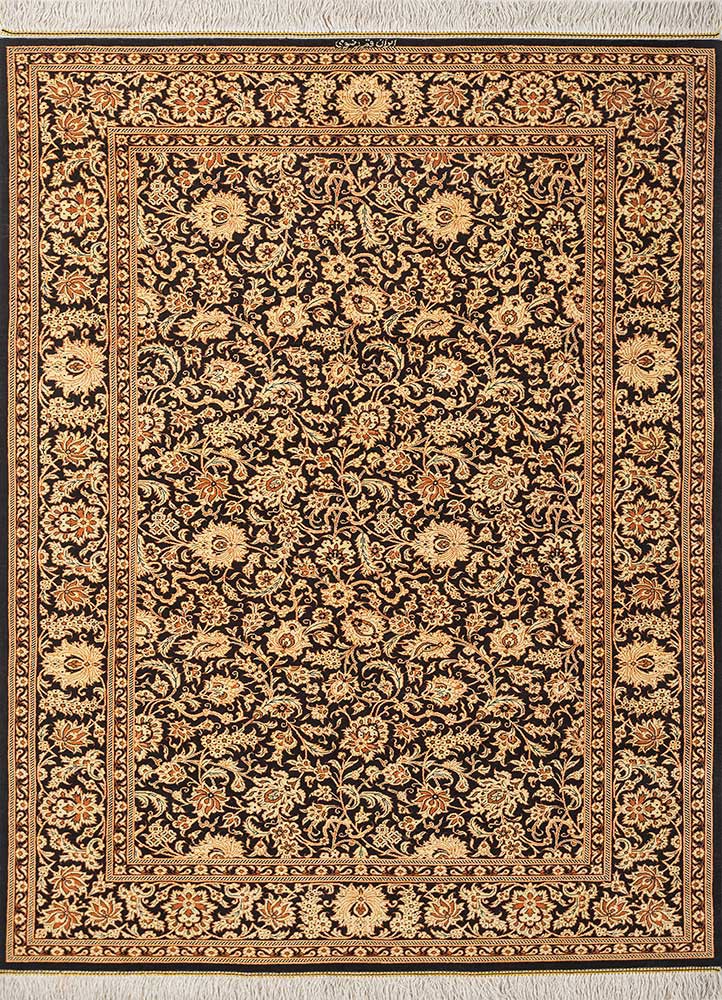 Gulmarg Red & Orange Hand Knotted Silk Rugs-Pae-6291-Jaipur Rugs IN