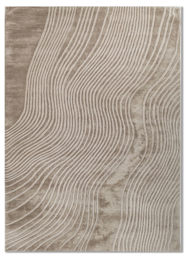 Infini Ivory Hand Tufted Wool Rugs - Tra-50313 - Jaipur Rugs FR