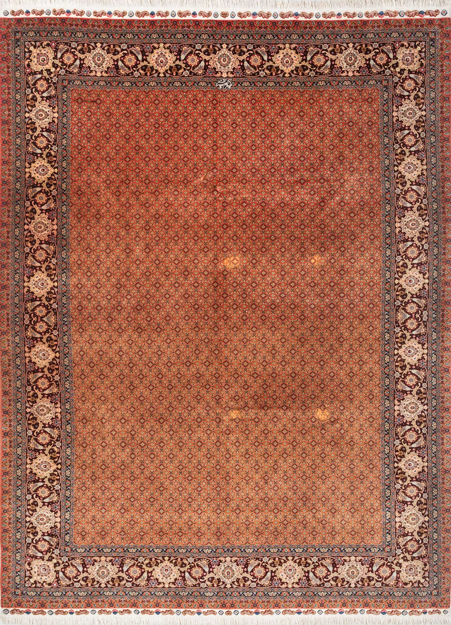 Aalam Red & Orange Hand Knotted Wool Rugs-Pae-6326-Jaipur Rugs US